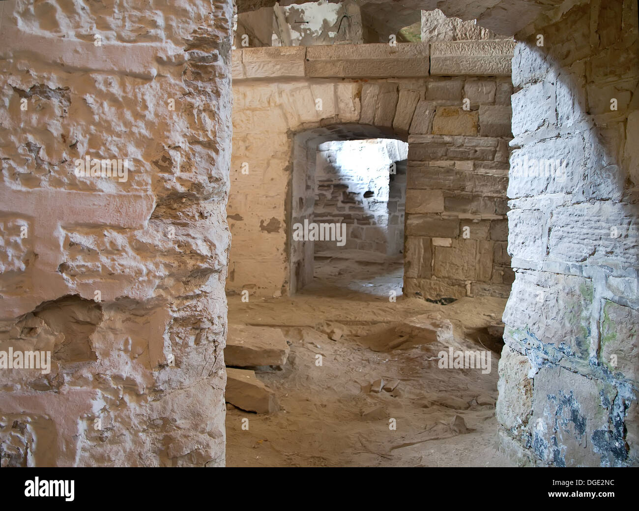 Ruin walls fort inside hi-res stock photography and images - Alamy