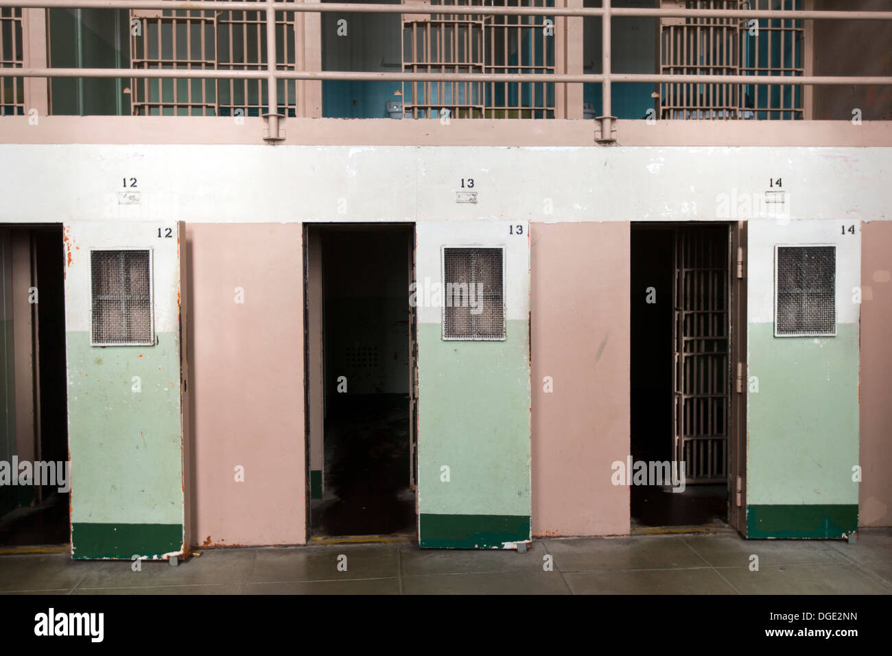 Solitary Confinement Prison cells on D-Block Alcatraz, San Francisco ...