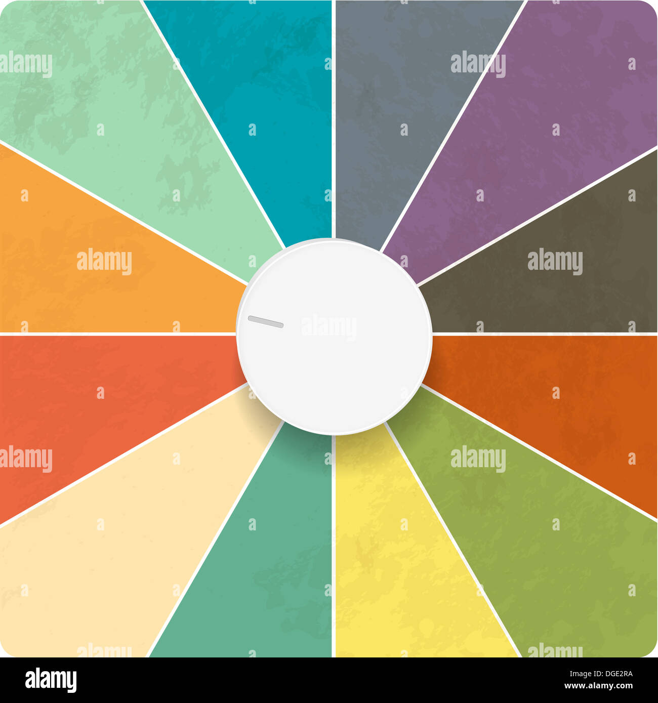 White dial on a segmented background Stock Photo - Alamy