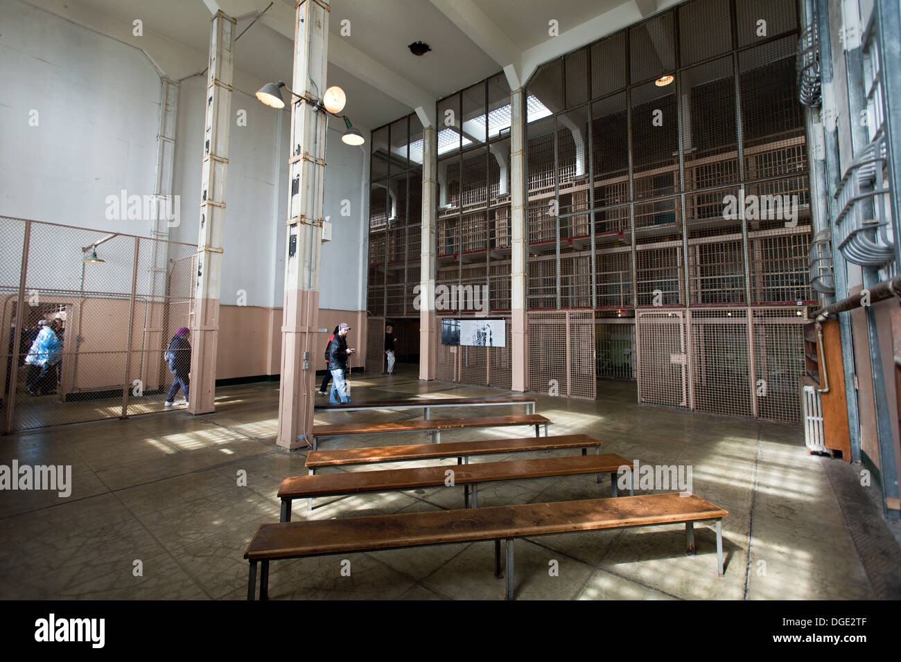 Prisoner Library on Alcatraz, San Francisco Bay, California, USA Stock ...