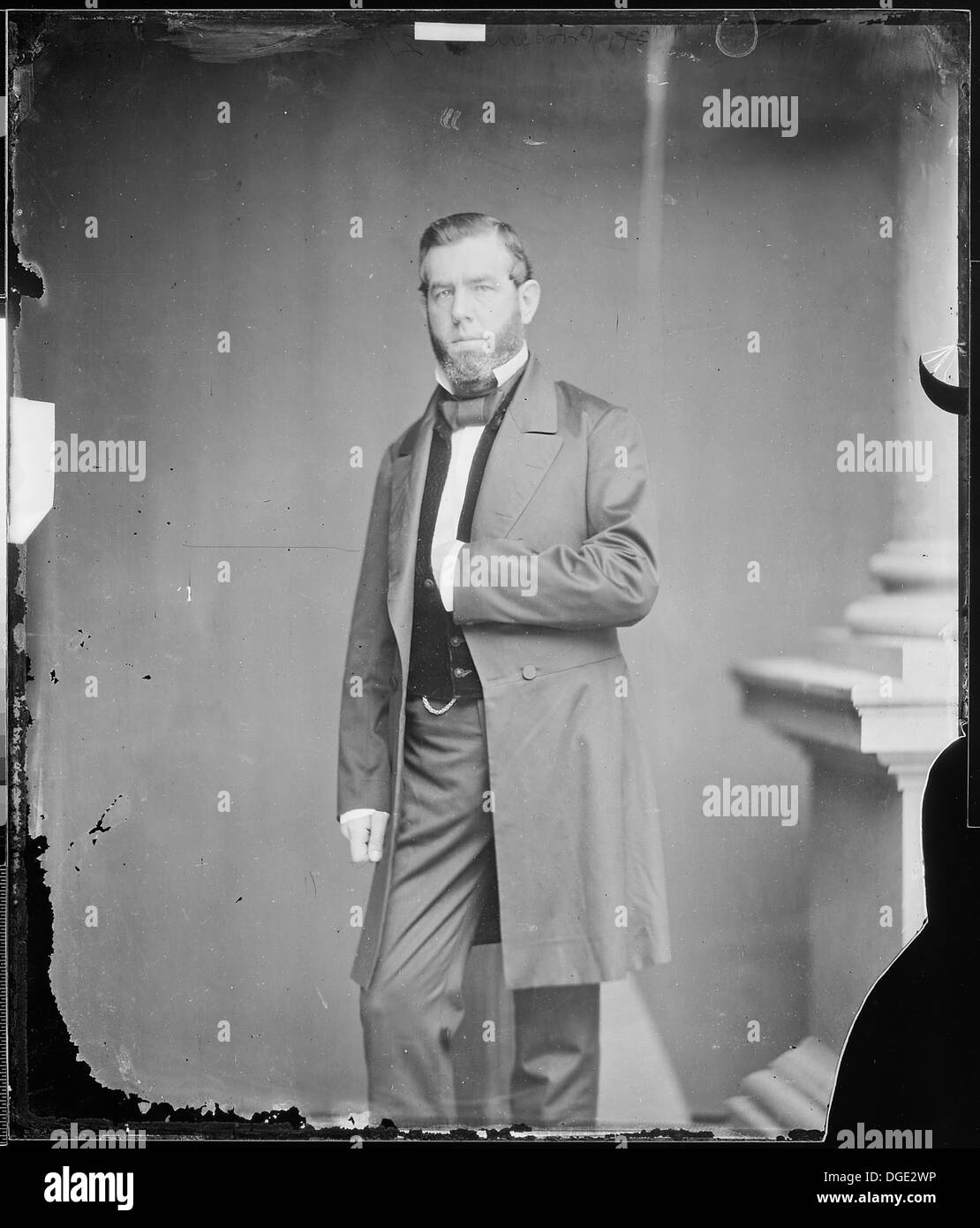 A portrait of Hon. David C. Broderick, a key political figure in ...