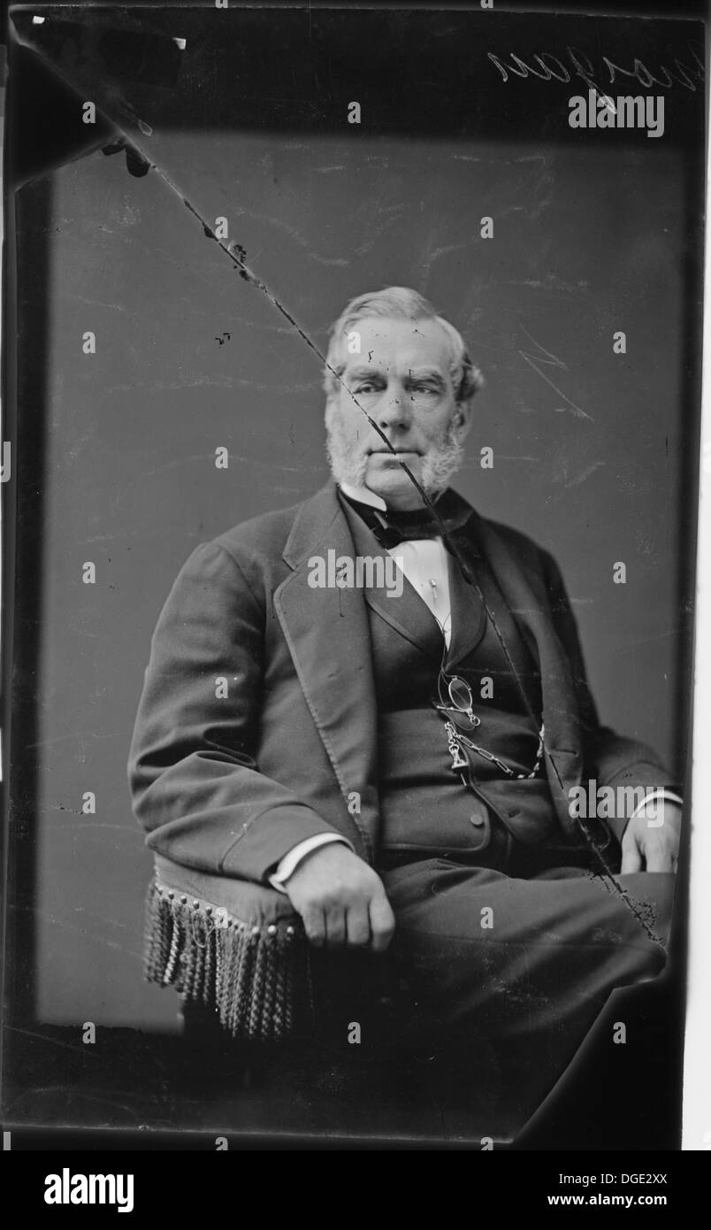 A portrait of Hon. Edwin D. Morgan, a prominent political figure and ...