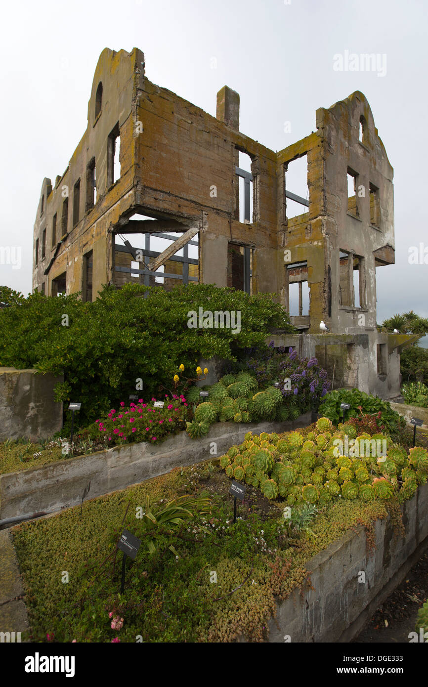 The Warden's House, Alcatraz Island, San Francisco Bay, California, USA ...