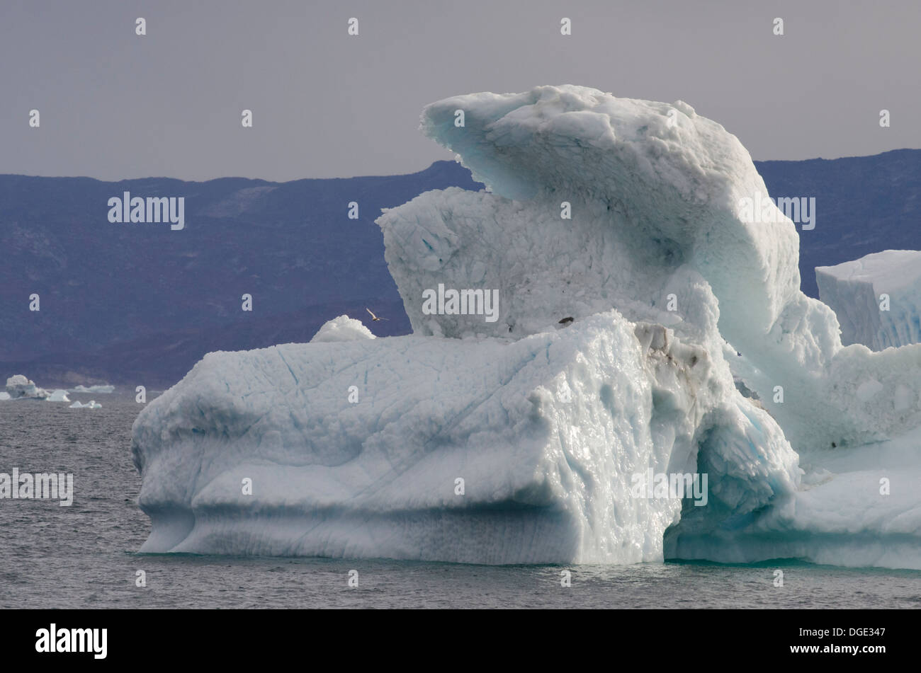 Greenland, Nuussuaq Peninsula, Qaasuitsup municipality, Disko Bay near ...