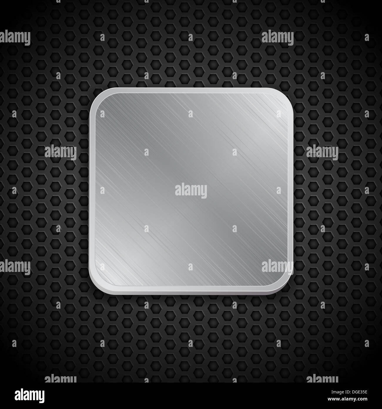 Brushed Metallic border on a mesh Background Stock Photo - Alamy
