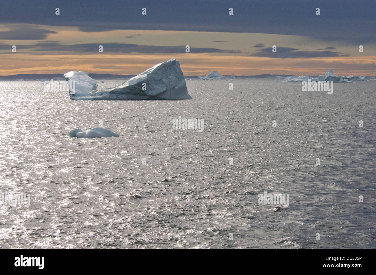 Greenland, Nuussuaq Penninsula, Qaasuitsup municipality, Disko Bay near ...