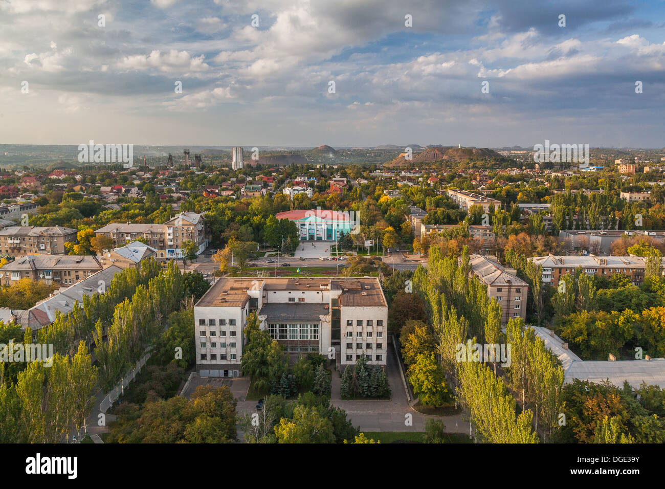 Daylight view from the heights of the city Donetsk, Ukraine Stock Photo ...