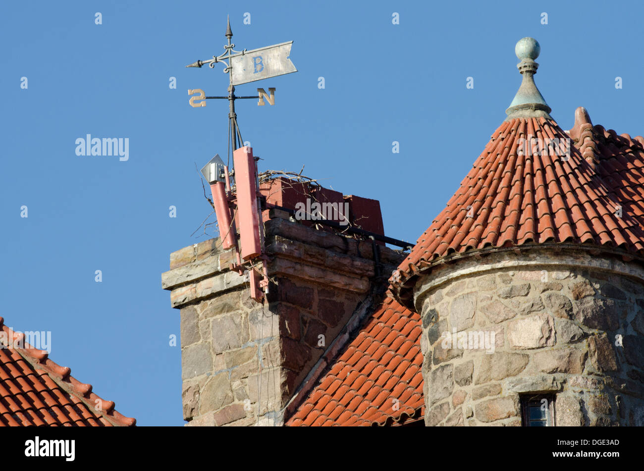 New York, St. Lawrence Seaway, Thousand Islands. Singer Castle on Dark ...