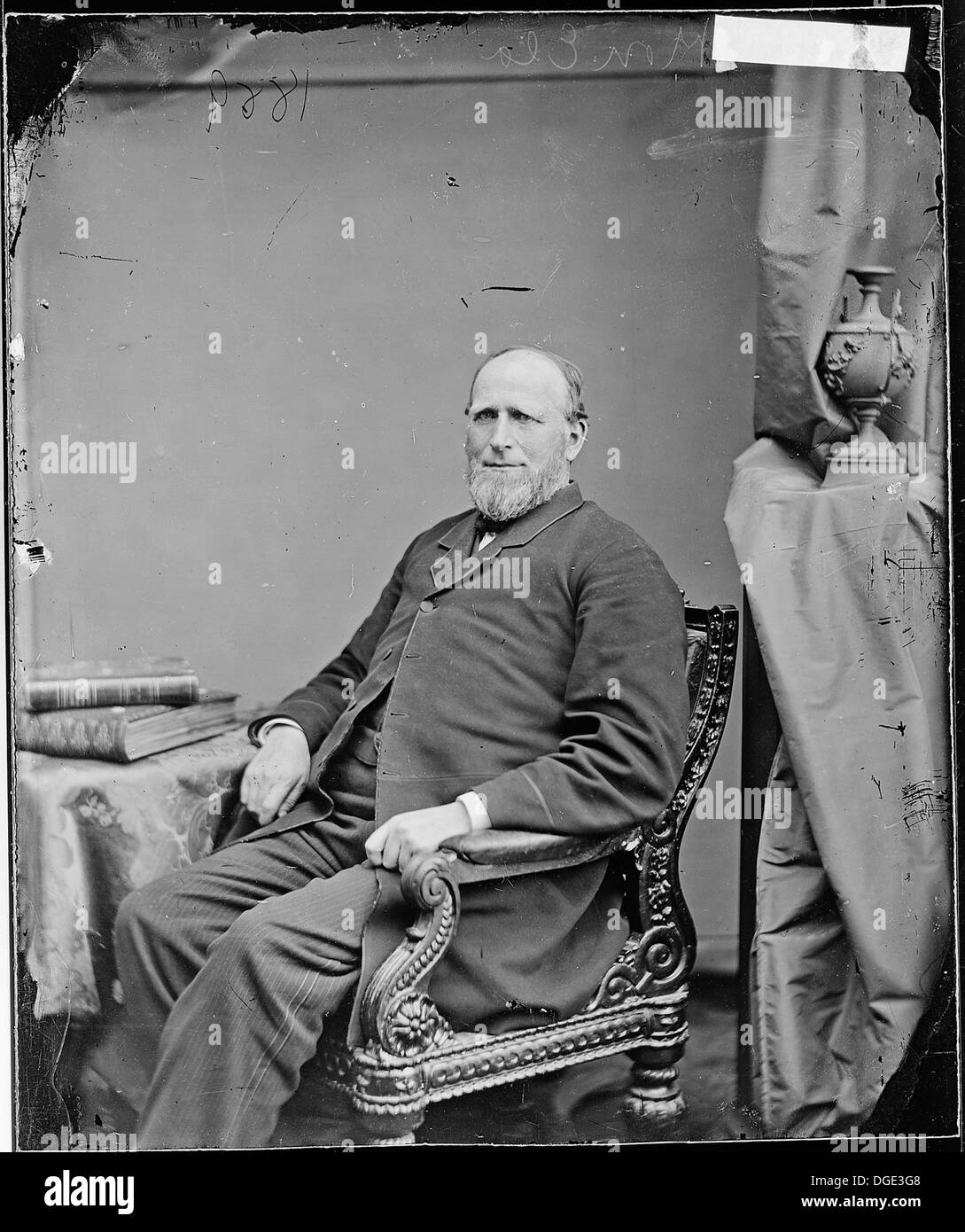 This portrait depicts Honorable Jacob H. Ela, a prominent figure from ...