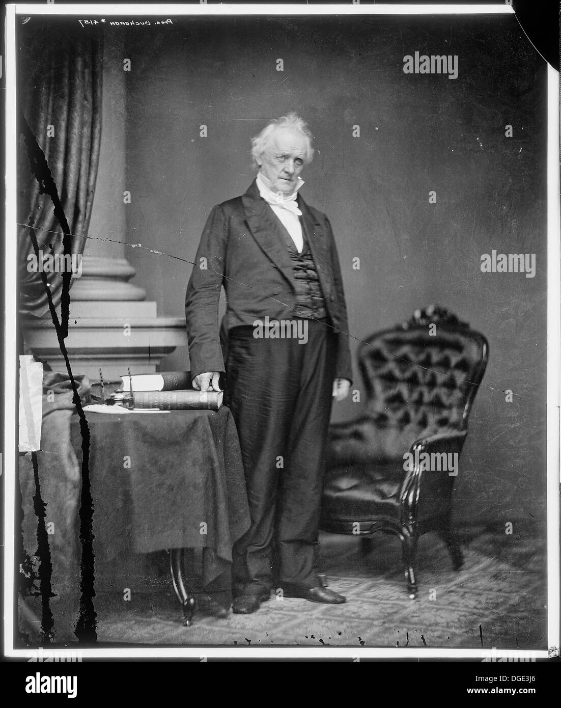 This photograph features Honorable James Buchanan, the 15th President ...