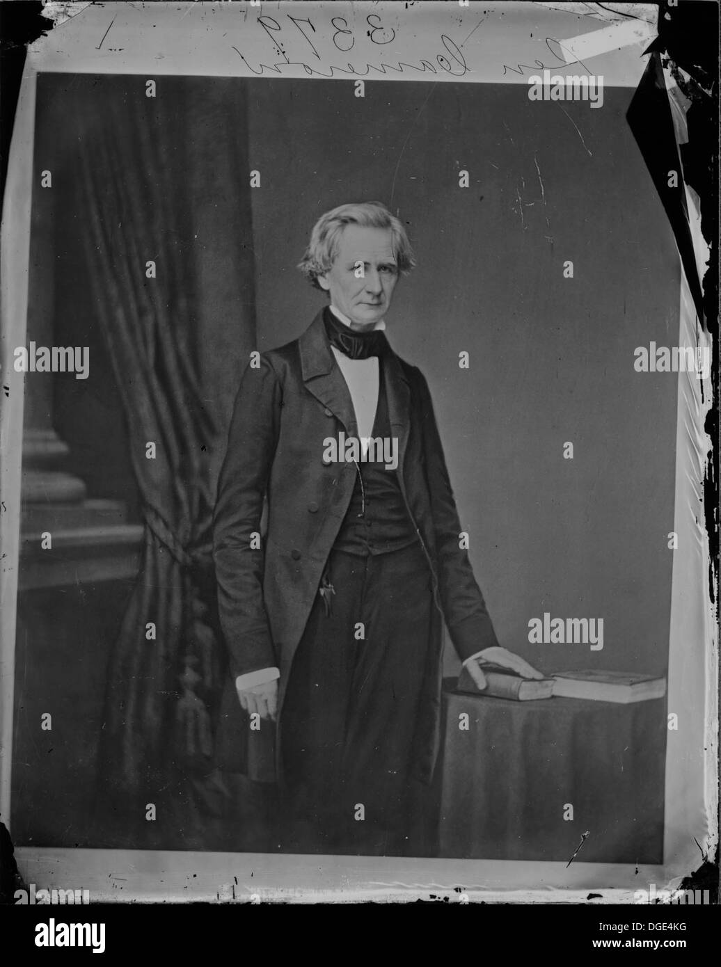 A portrait of Simon Cameron, a prominent political figure from ...