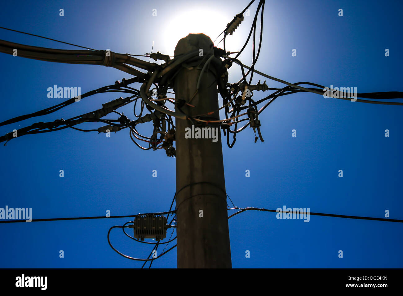Old electricity pylon hi-res stock photography and images - Alamy