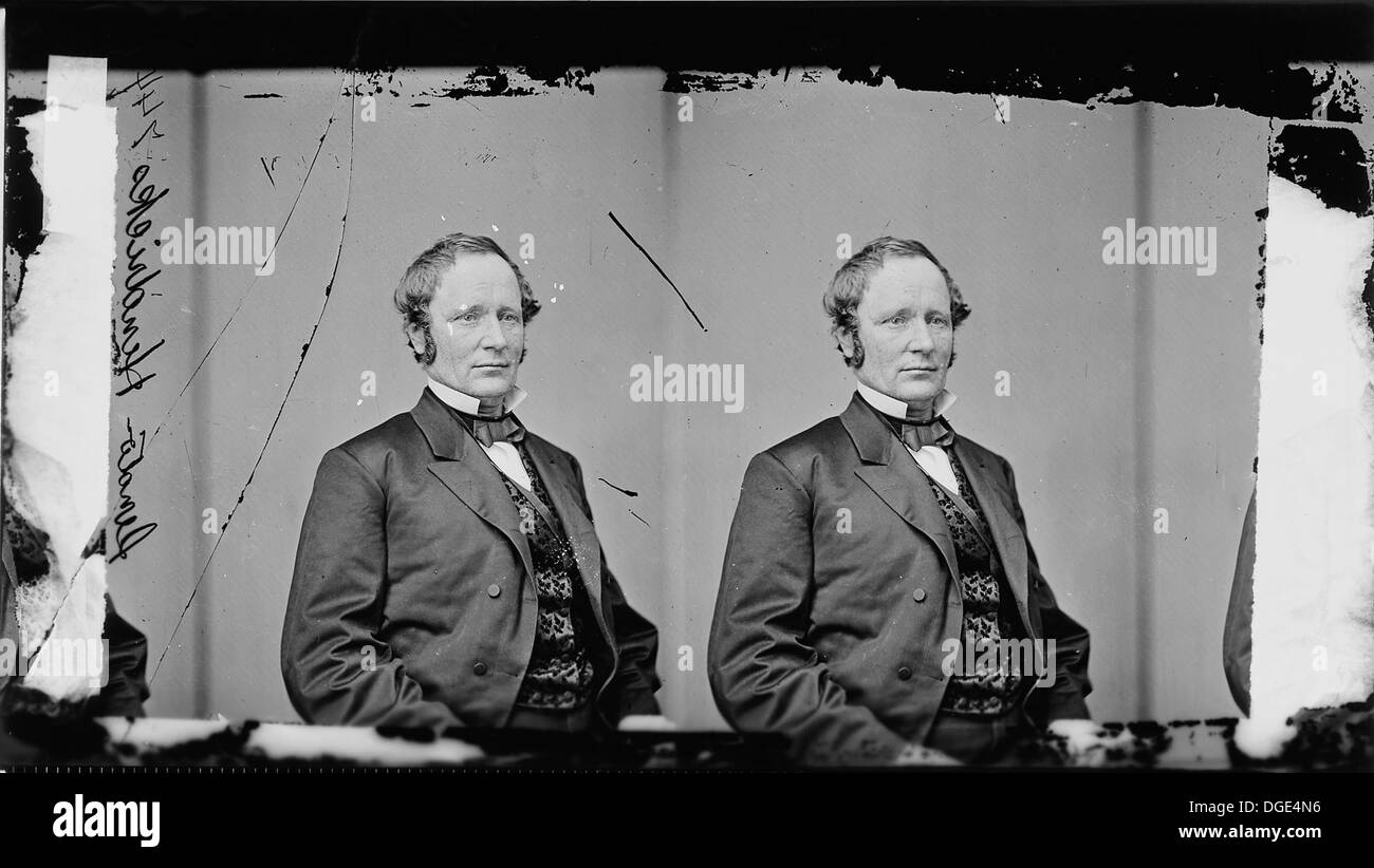 Hon thomas a hendricks Black and White Stock Photos & Images - Alamy