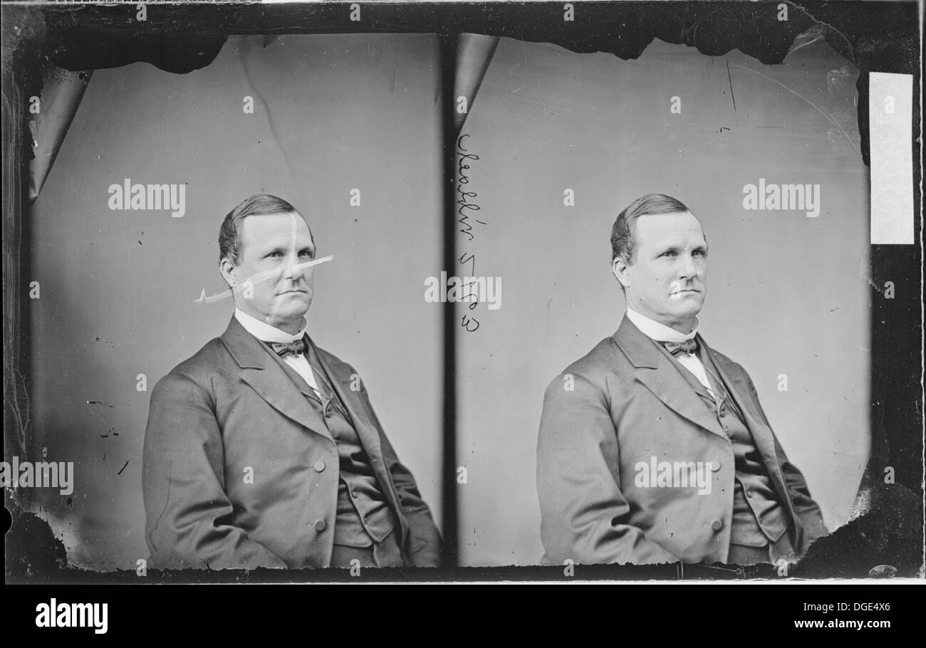 A portrait of Hon. William E. Niblack, an influential political figure ...