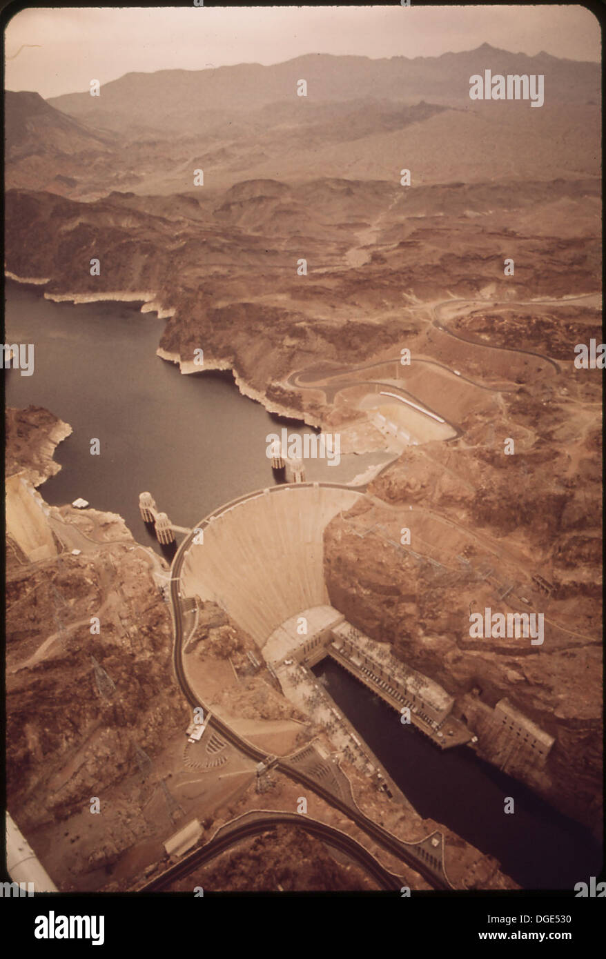 The Hoover Dam, located on the Colorado River, is an iconic structure ...