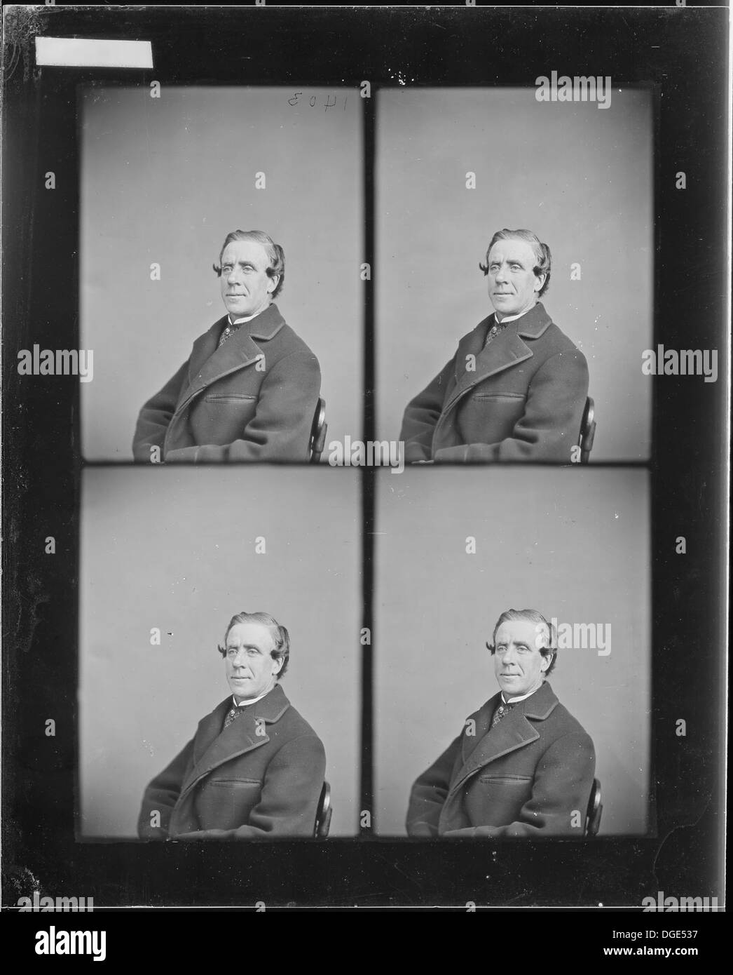 A portrait of Horatio King, also known as Mr. Barton, showcasing his ...