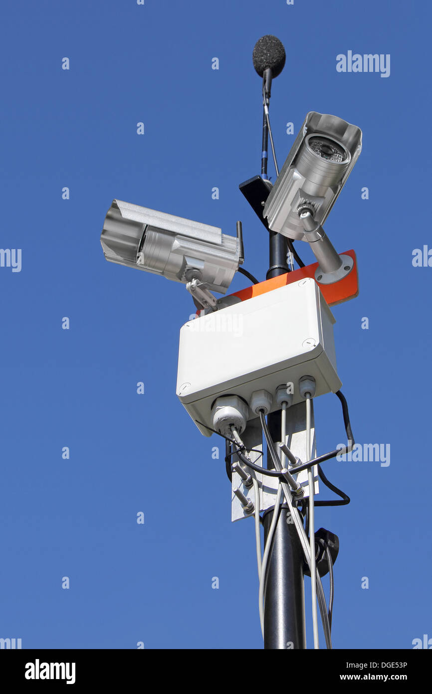 Surveillance cameras and alarm system hi-res stock photography and ...