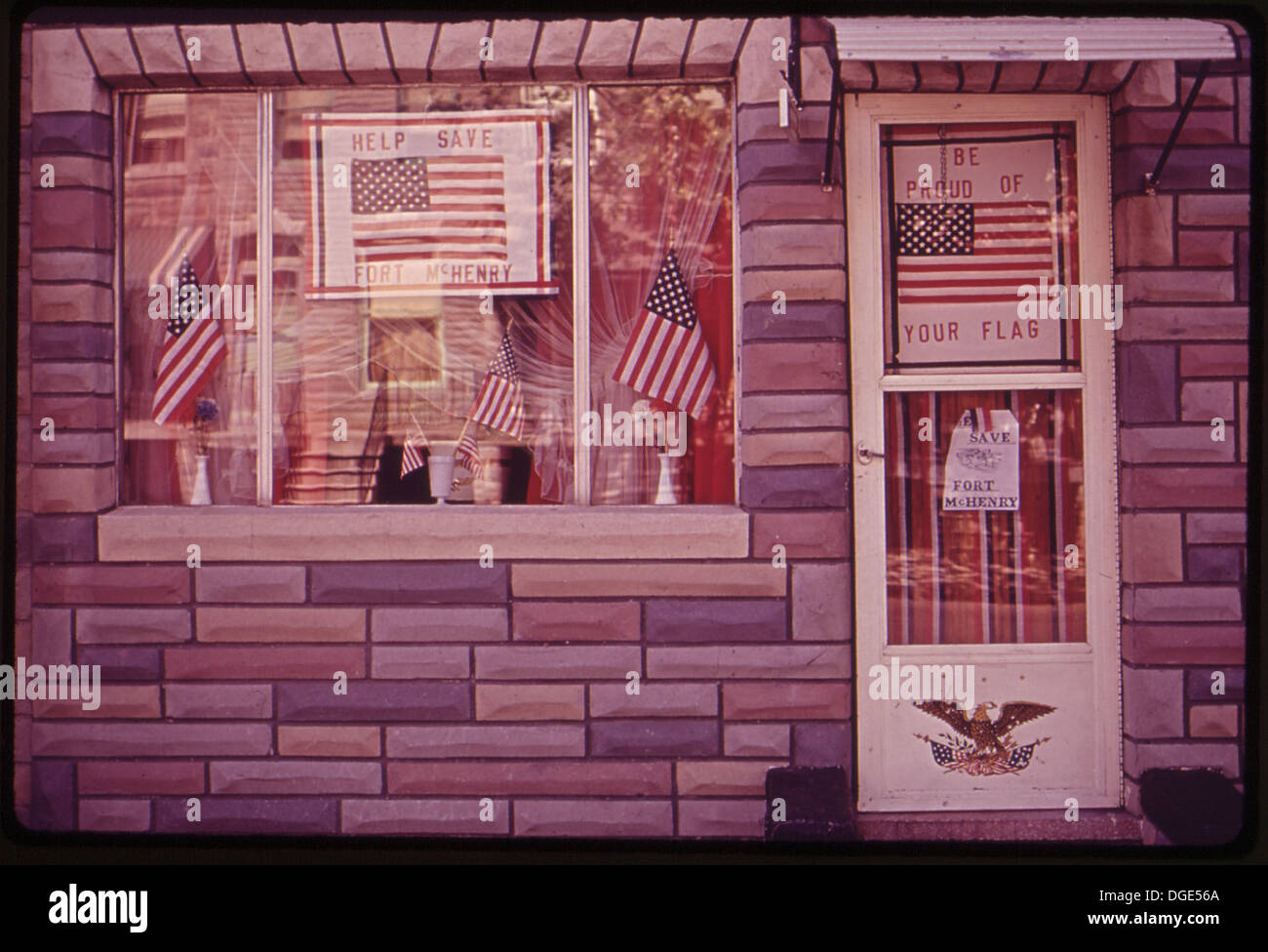 This image shows a house located on a street near Locust Point and Fort ...