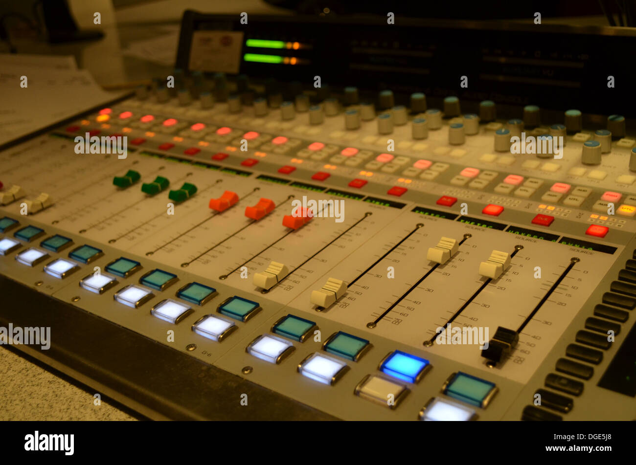 A mere glow of the Soundboard at Power Stock Photo - Alamy