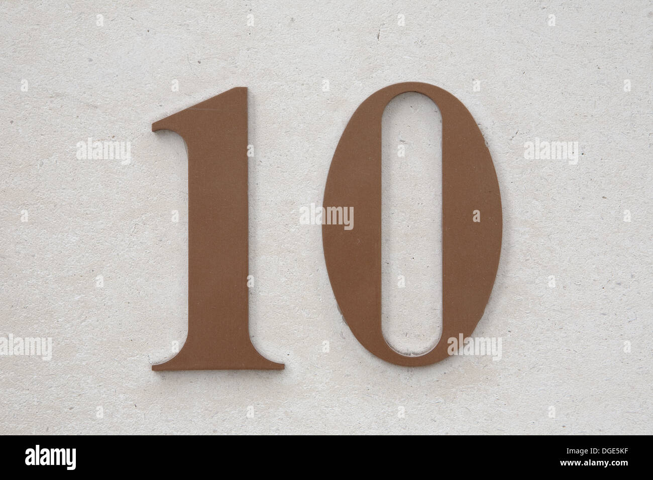 Number ten sign hi-res stock photography and images - Alamy