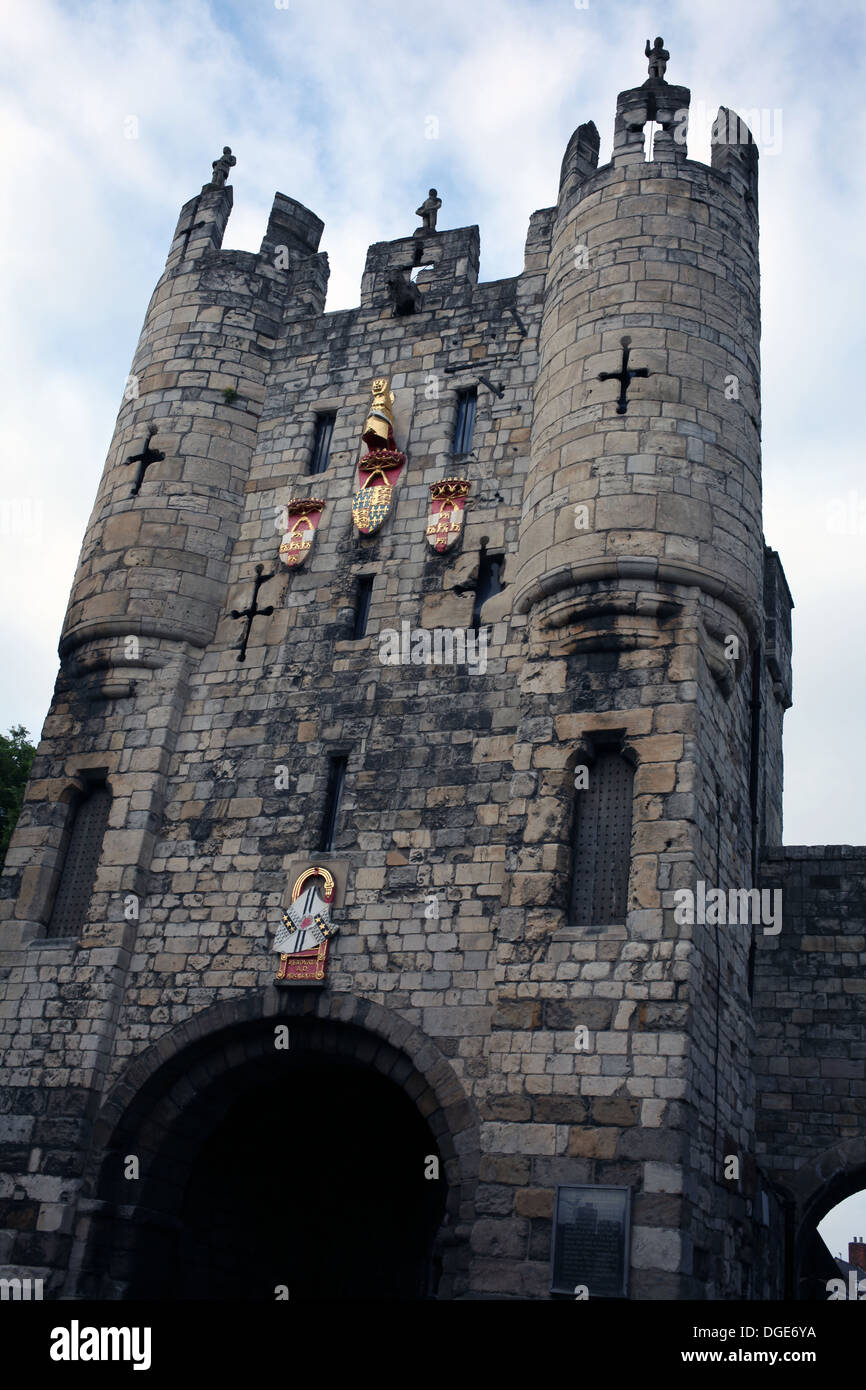 Inside pathway of the York city walls - York - North Yorkshire ...