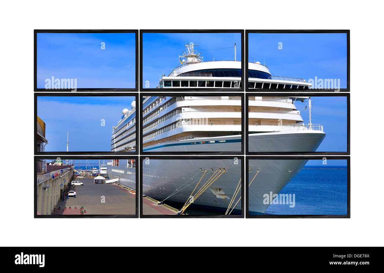 Port for cruise ships Cut Out Stock Images & Pictures - Alamy