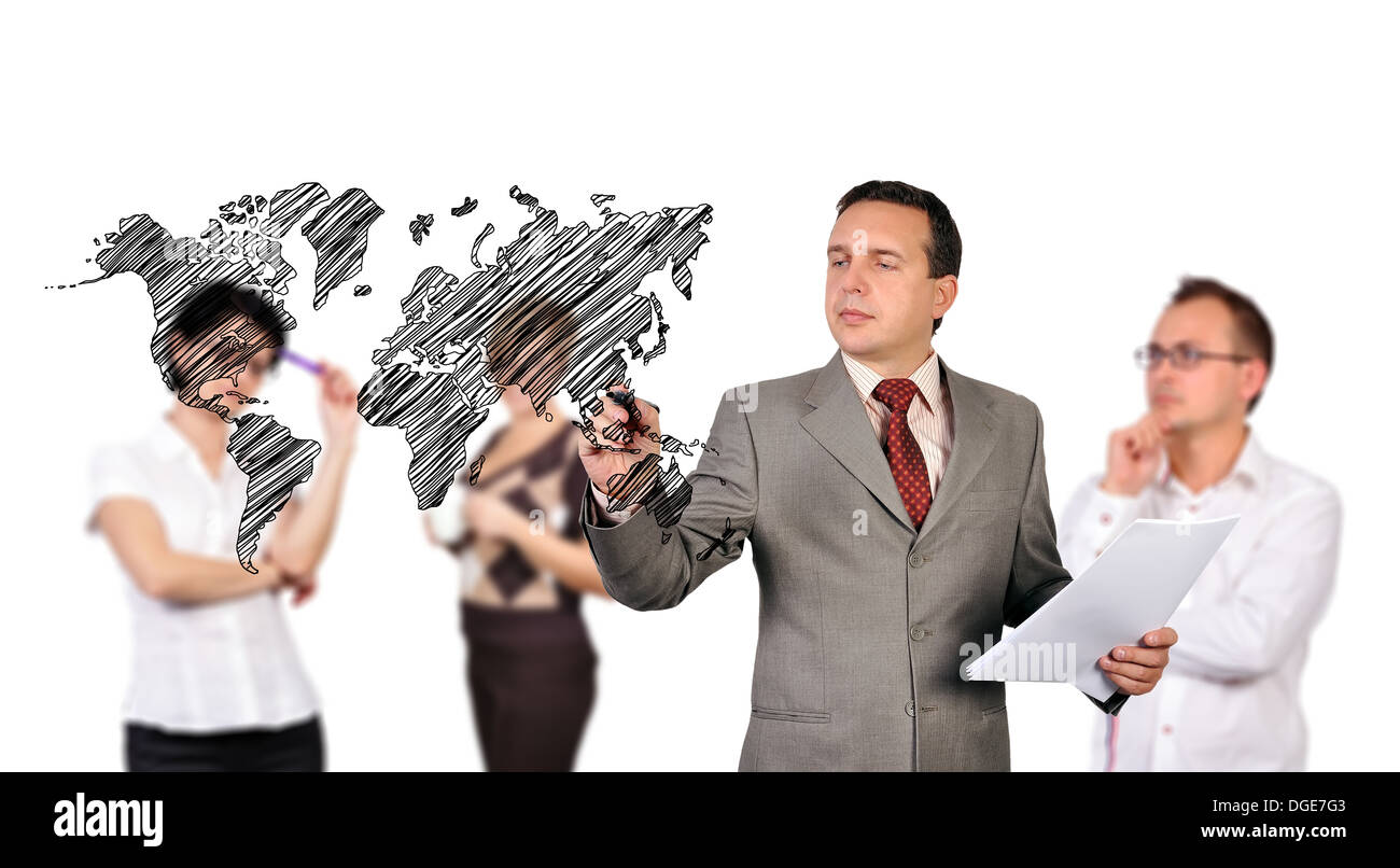 Hand writing sign people Cut Out Stock Images & Pictures - Alamy