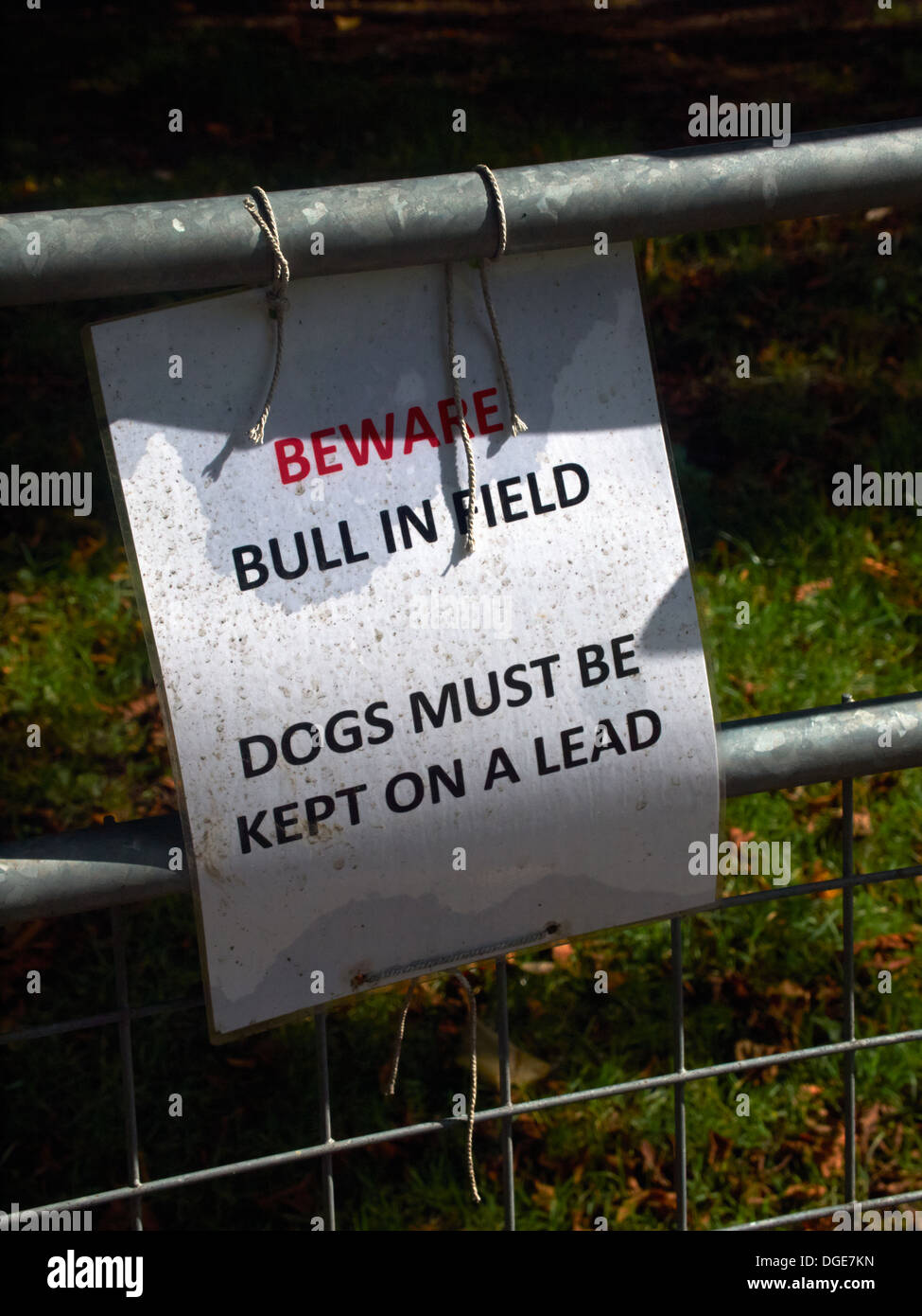 Beware cattle sign hi-res stock photography and images - Alamy