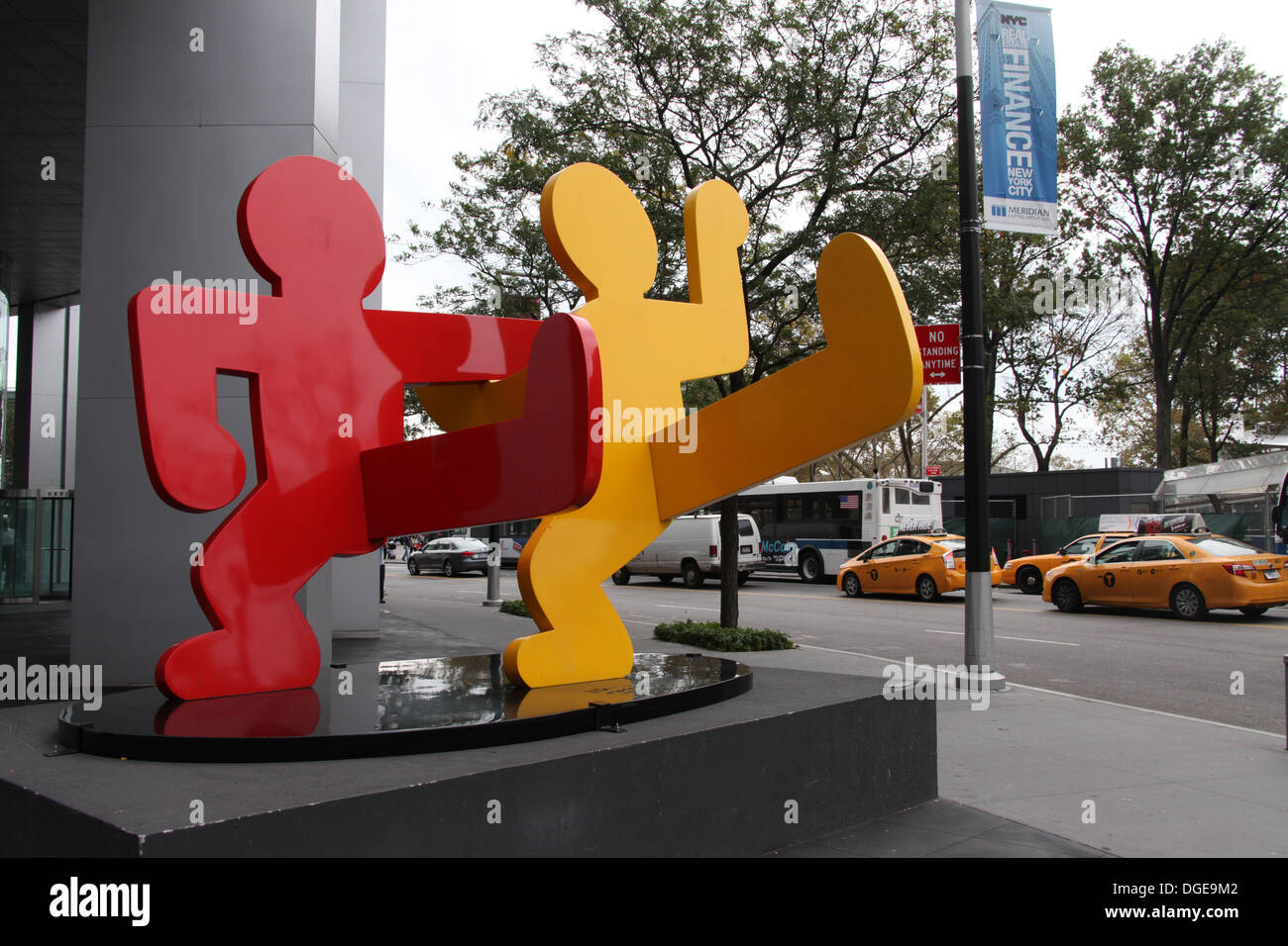 Two Dancing Figures by Keith Haring in New York Stock Photo - Alamy