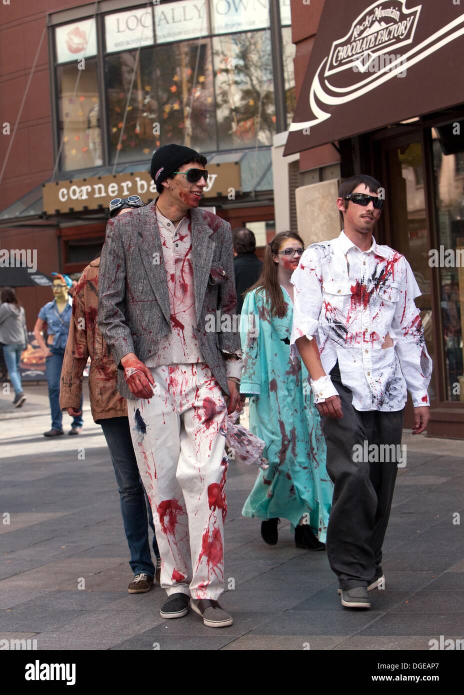 Denver, Colorado, USA. 19th Oct, 2013. Participants dress up as ...