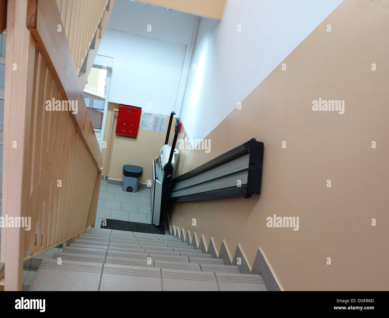 handicap elevator, special lift for invalid wheelchair Stock Photo - Alamy