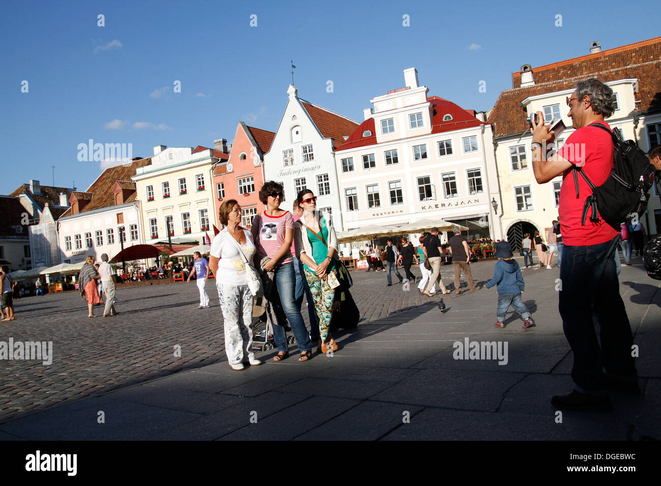 Raekoja plats is a town square in the center of the Tallinn Old Stock ...