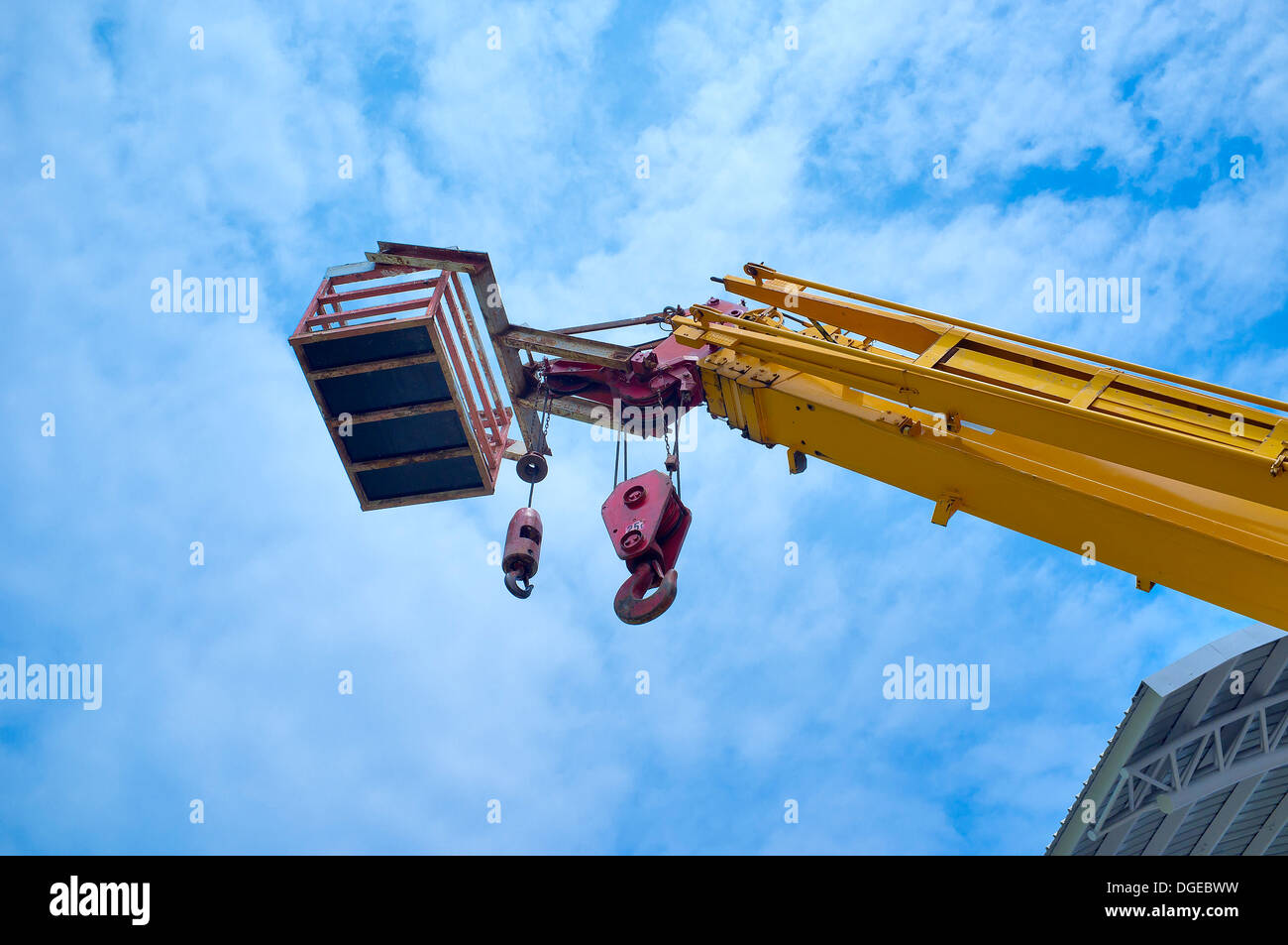 Hydraulic crane boom cable hi-res stock photography and images - Alamy