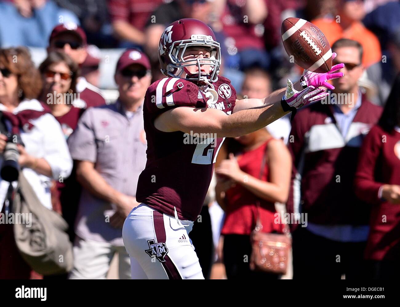 College Station, TX, USA. 19th Oct, 2013. Texas A&M running back Brice ...