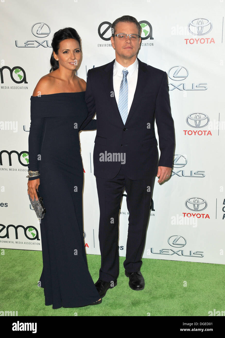 Los Angeles, California, USA. 19th Oct, 2013. Matt Damon, Luciana Damon ...