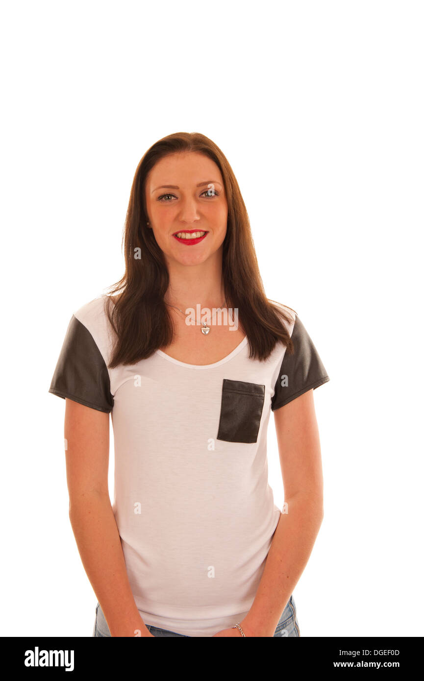 Lady cheeky smile hi-res stock photography and images - Alamy