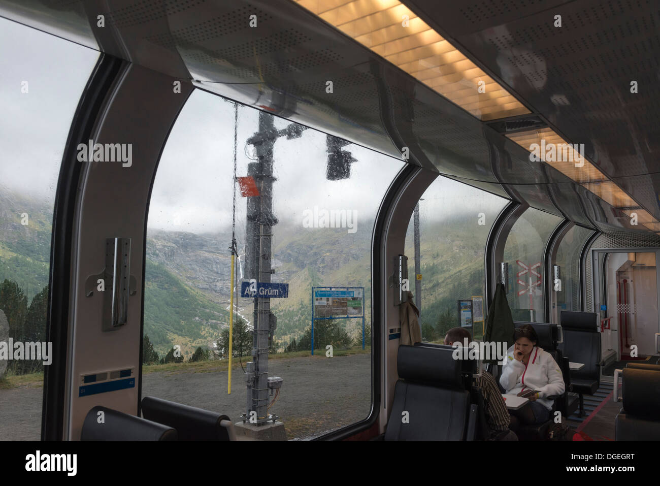 Switzerland scenic train interior hi-res stock photography and images ...
