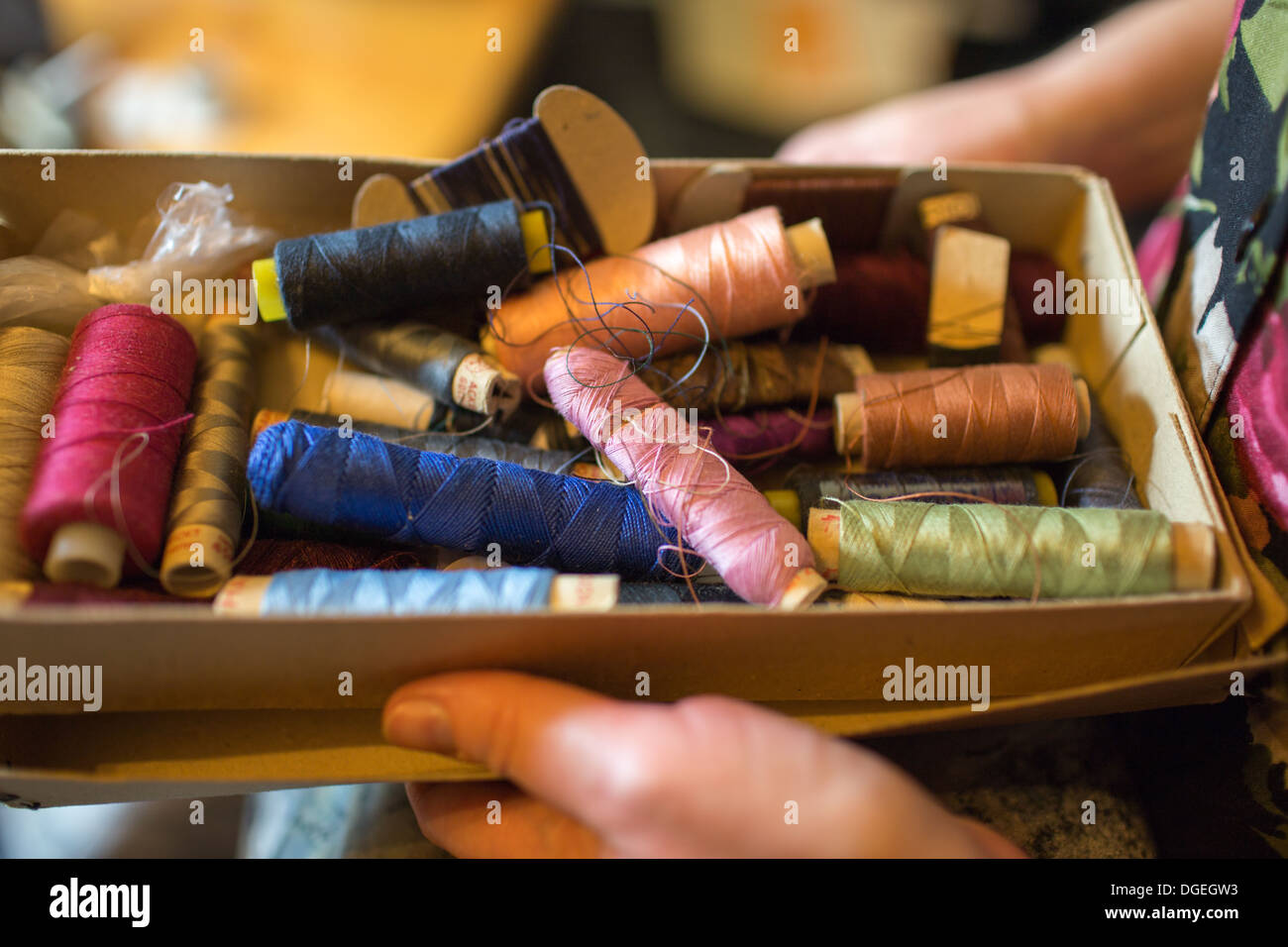 Working from home, a tailor at work Stock Photo - Alamy