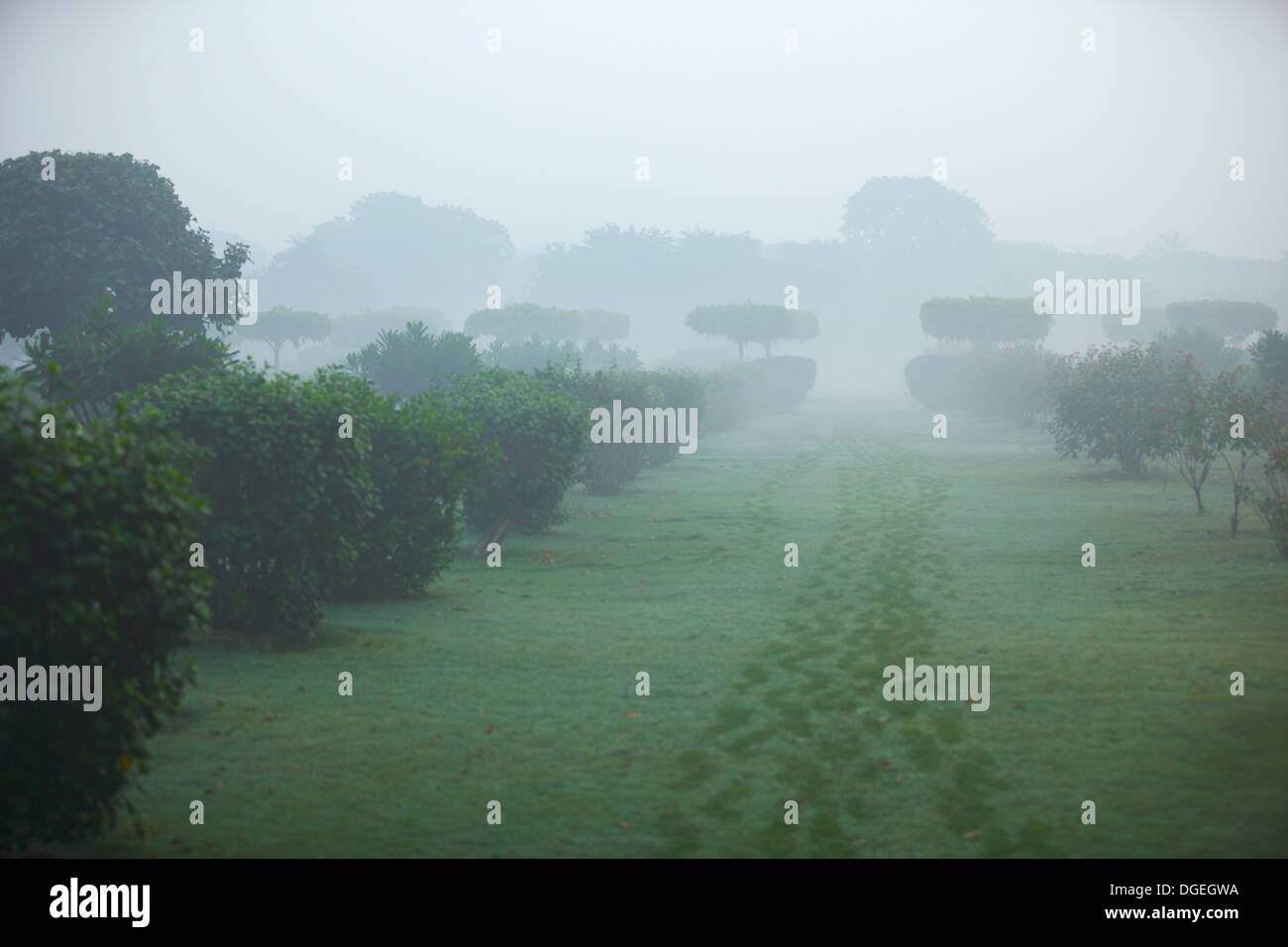 Mehtab Bagh, Agra. Park in India Stock Photo - Alamy