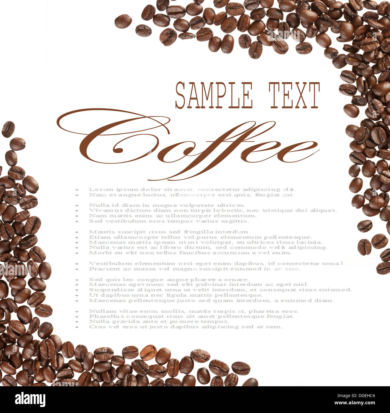 Coffee beans background Stock Photo - Alamy