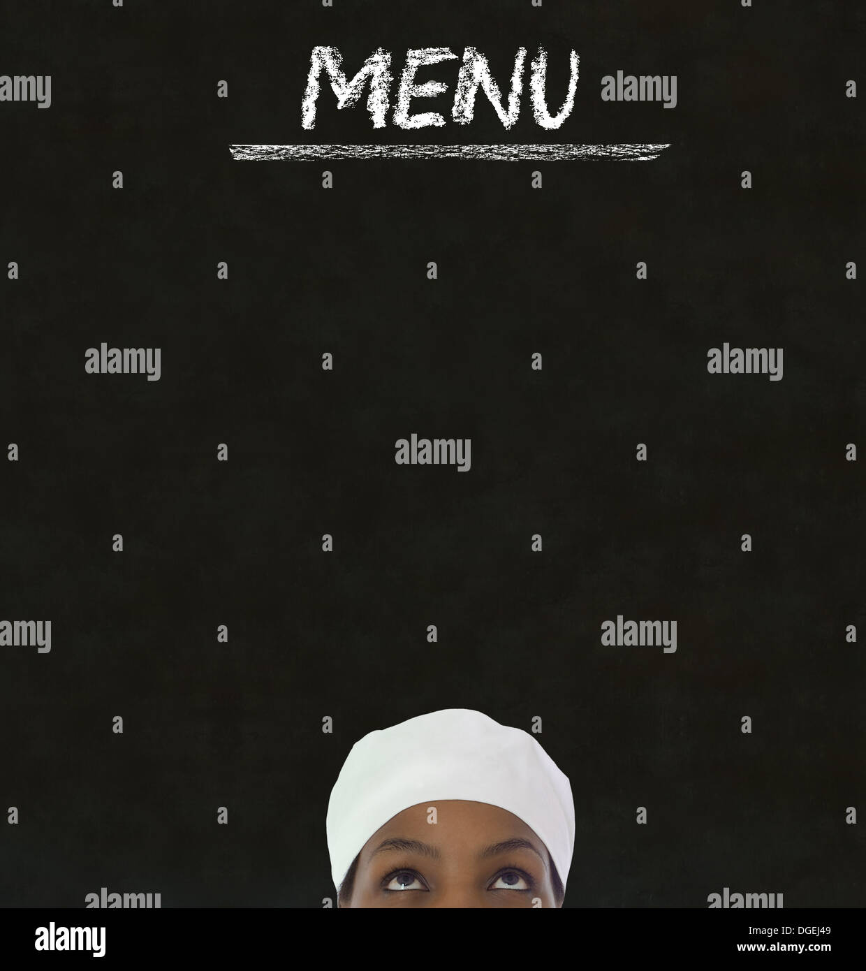 Chef chalk menu sign written hi-res stock photography and images - Alamy