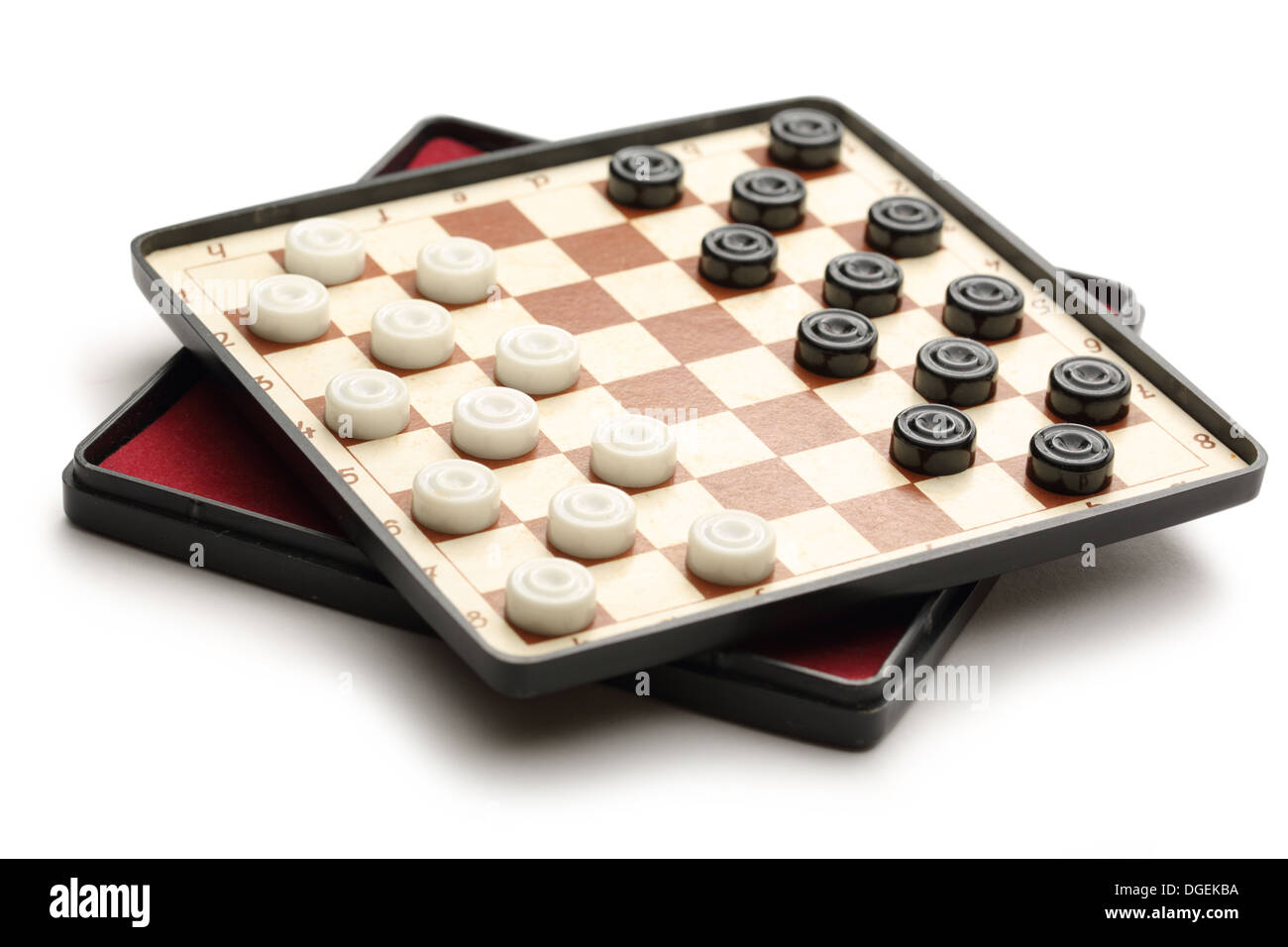 Playing the draughts Cut Out Stock Images & Pictures - Alamy