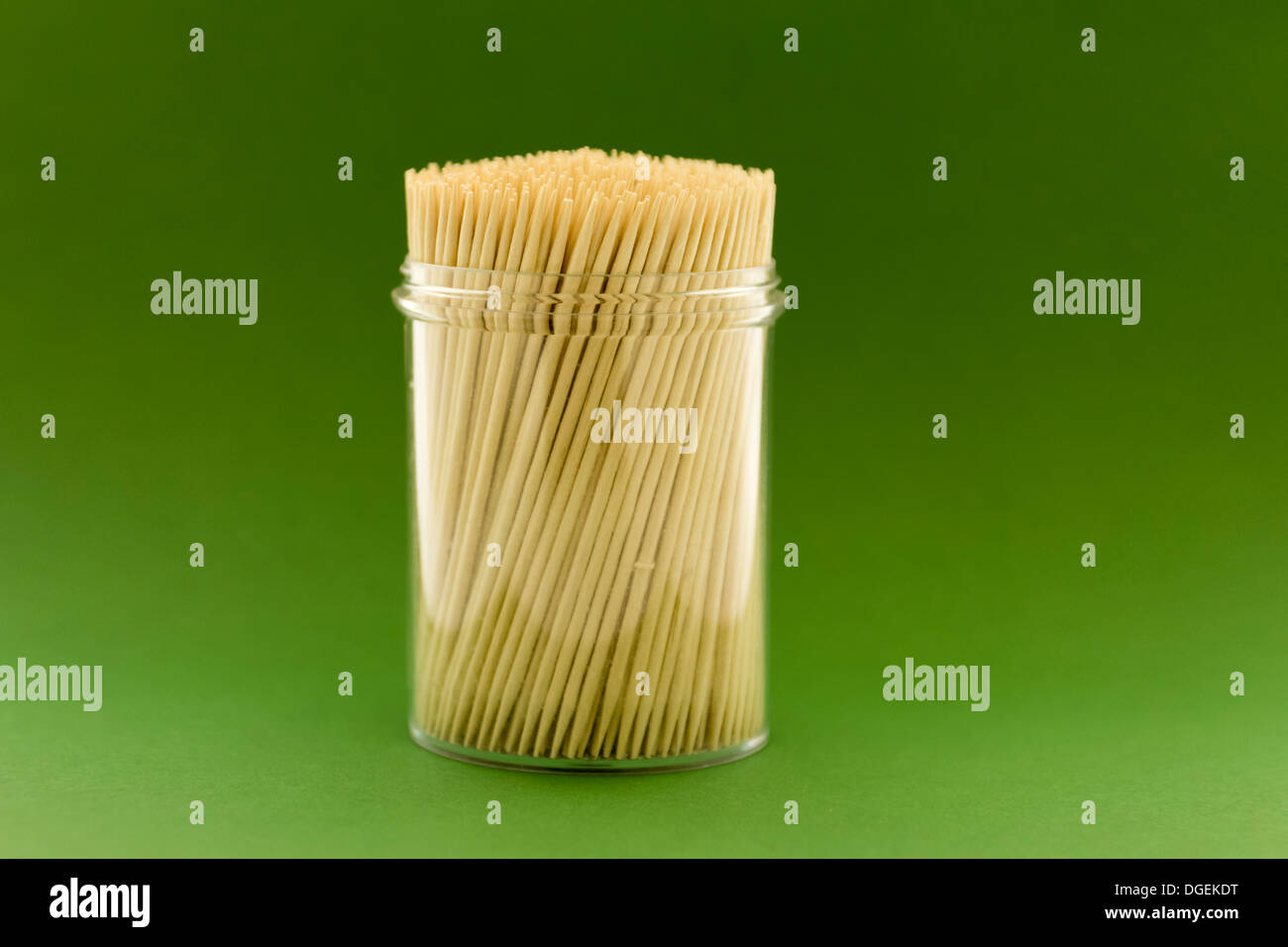 Toothpicks in a clear container Stock Photo - Alamy