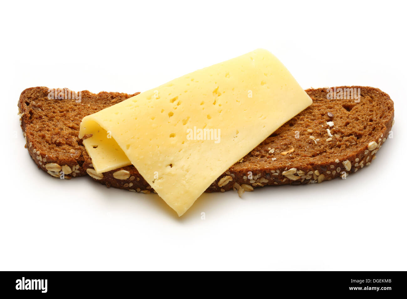 Sandwich with slice of cheese Stock Photo - Alamy