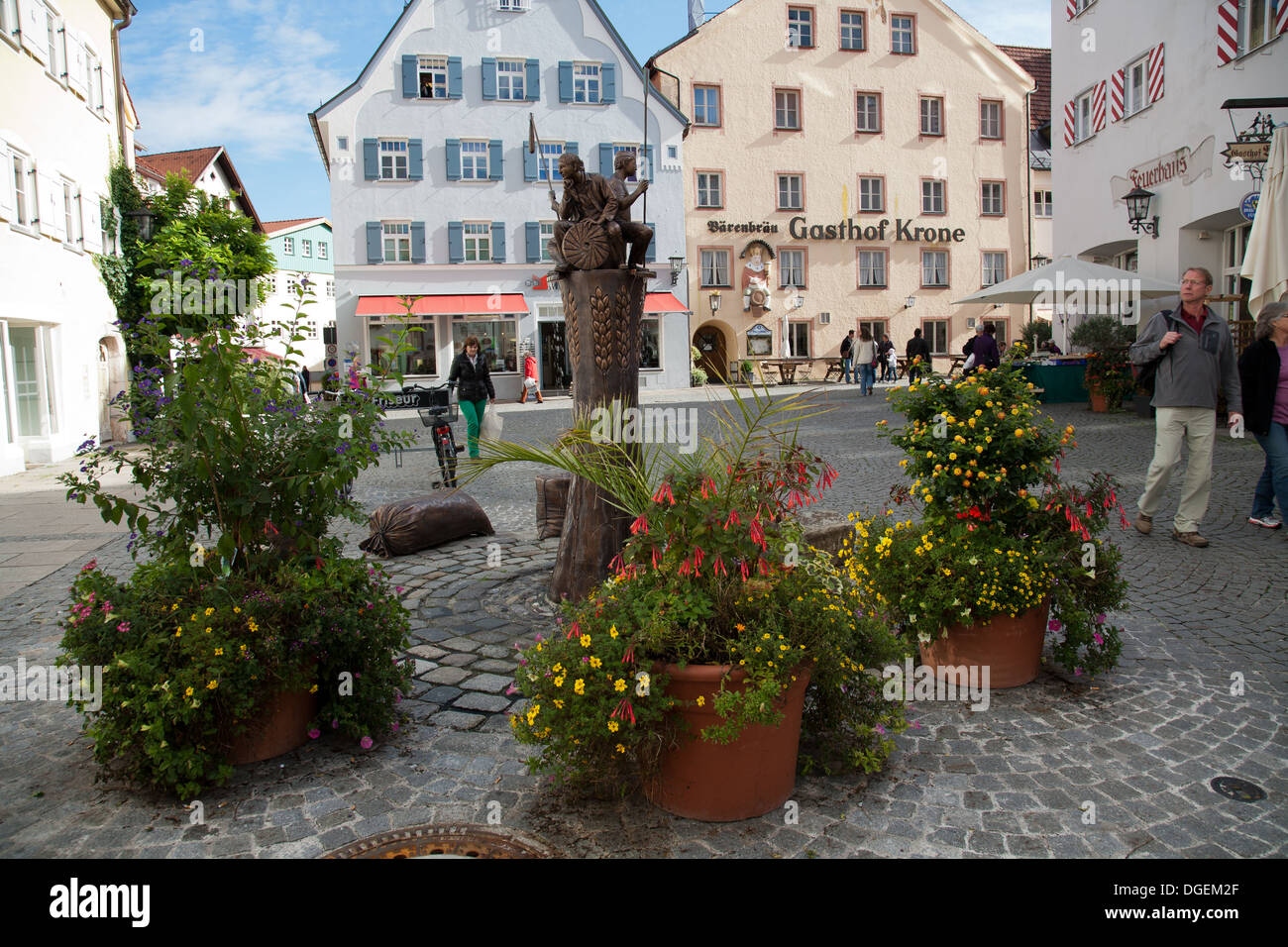 The historic town of Fussen Bavaria Stock Photo - Alamy