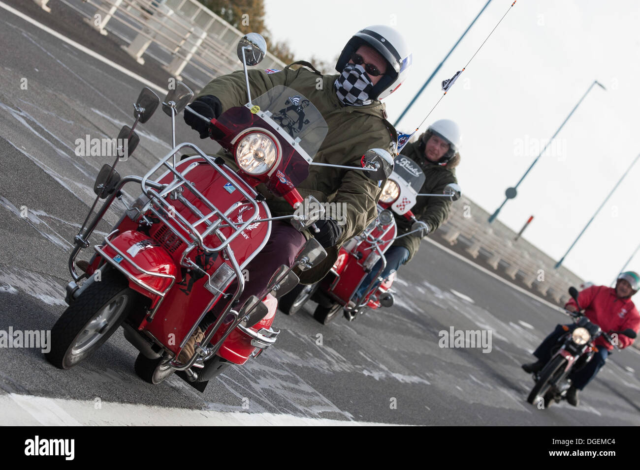 Severn Bridge, UK. 20th Oct, 2013. The Sun always comes out for Hoggin ...