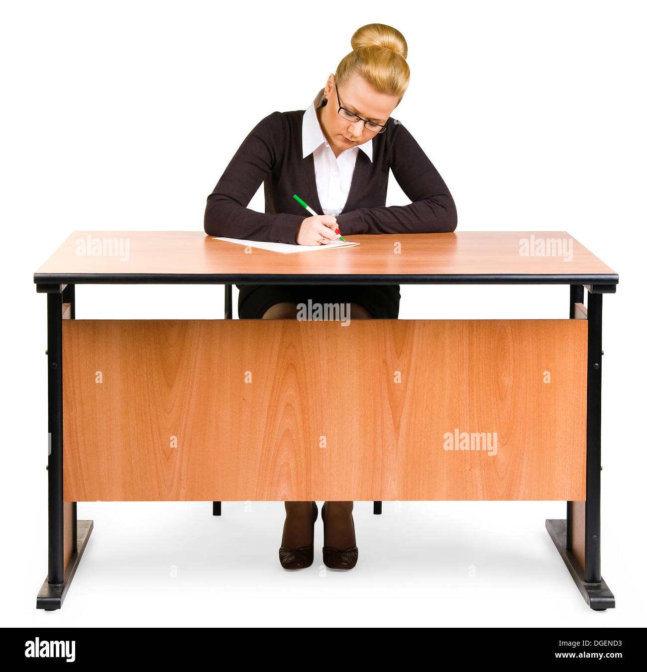 Female isolated office Cut Out Stock Images & Pictures - Alamy
