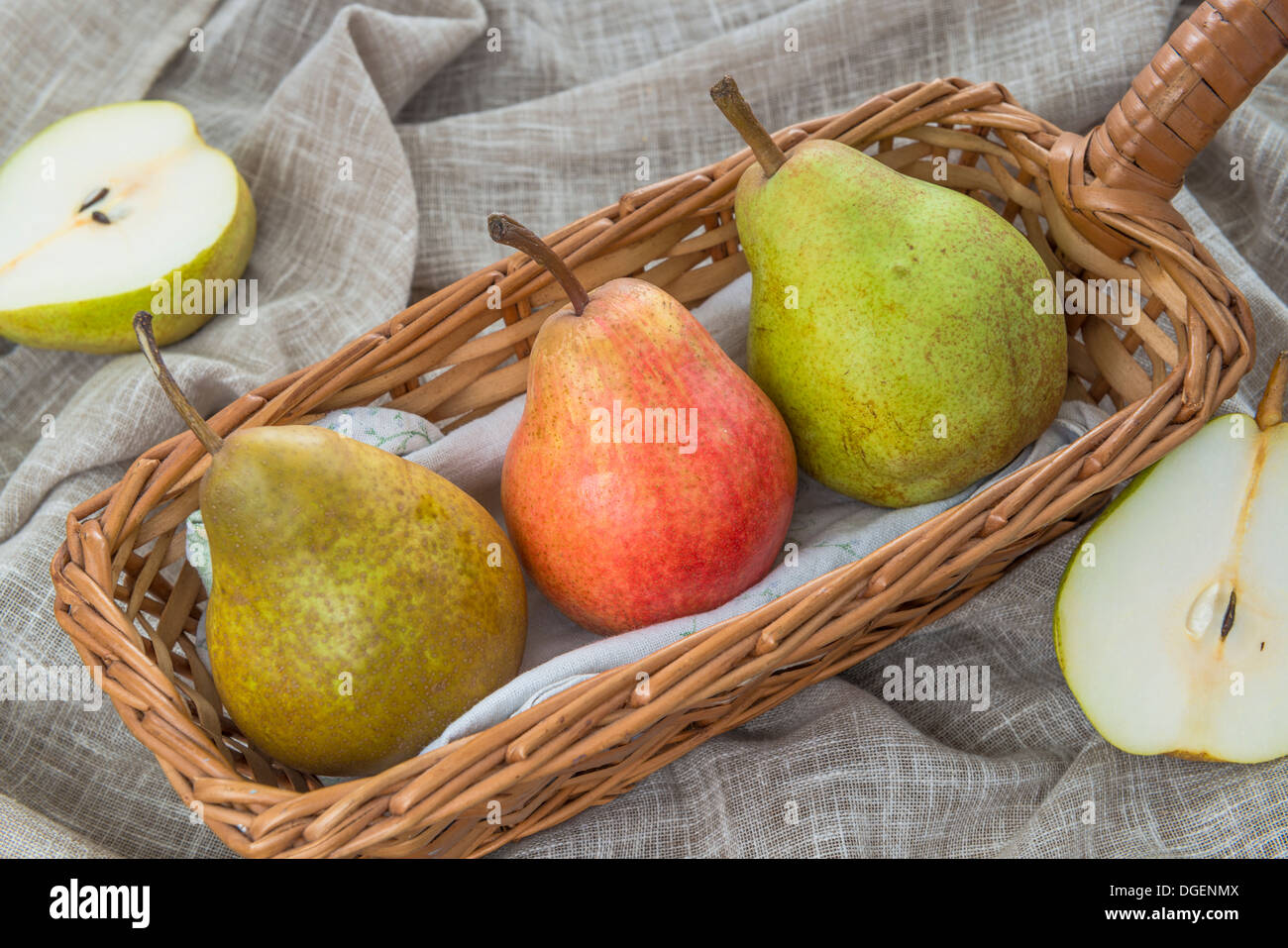 Pear basket hi-res stock photography and images - Alamy