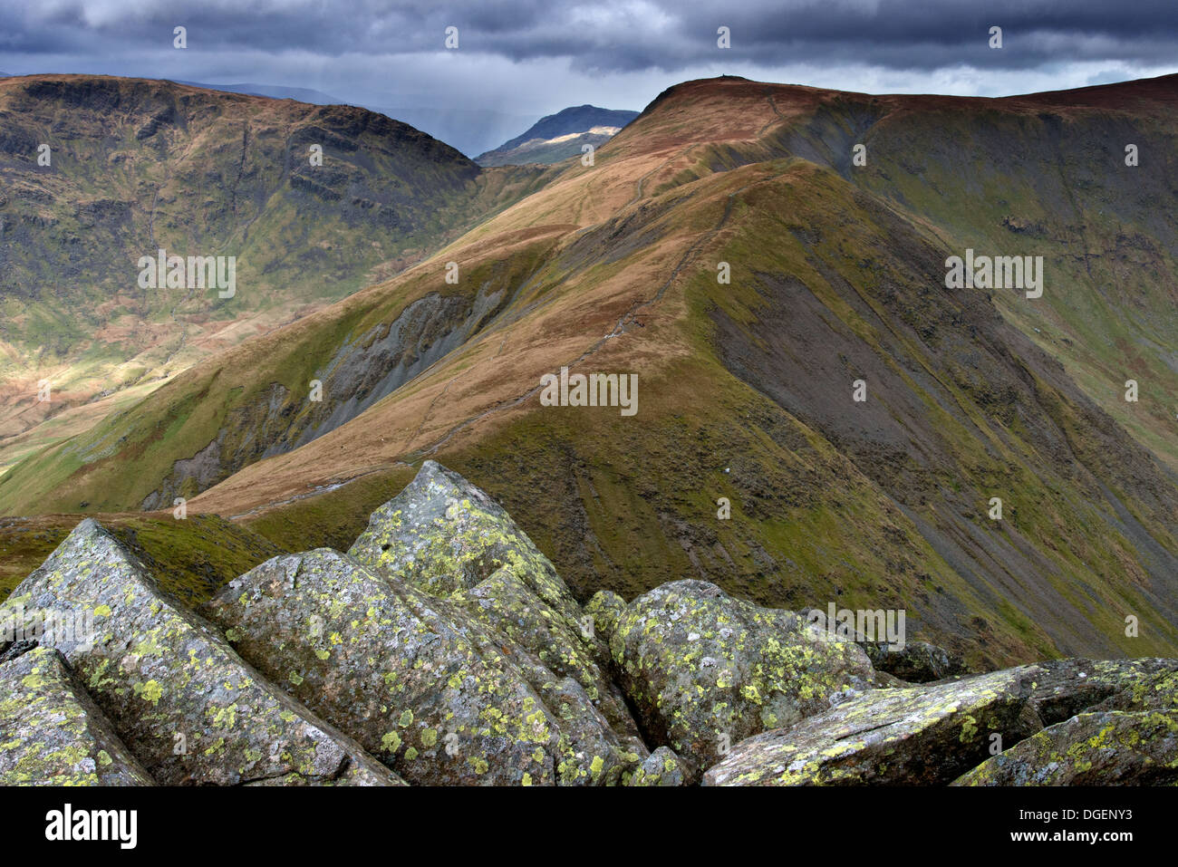 Froswick and Thornthwaite Crag towards Mardale and High Street from Ill ...