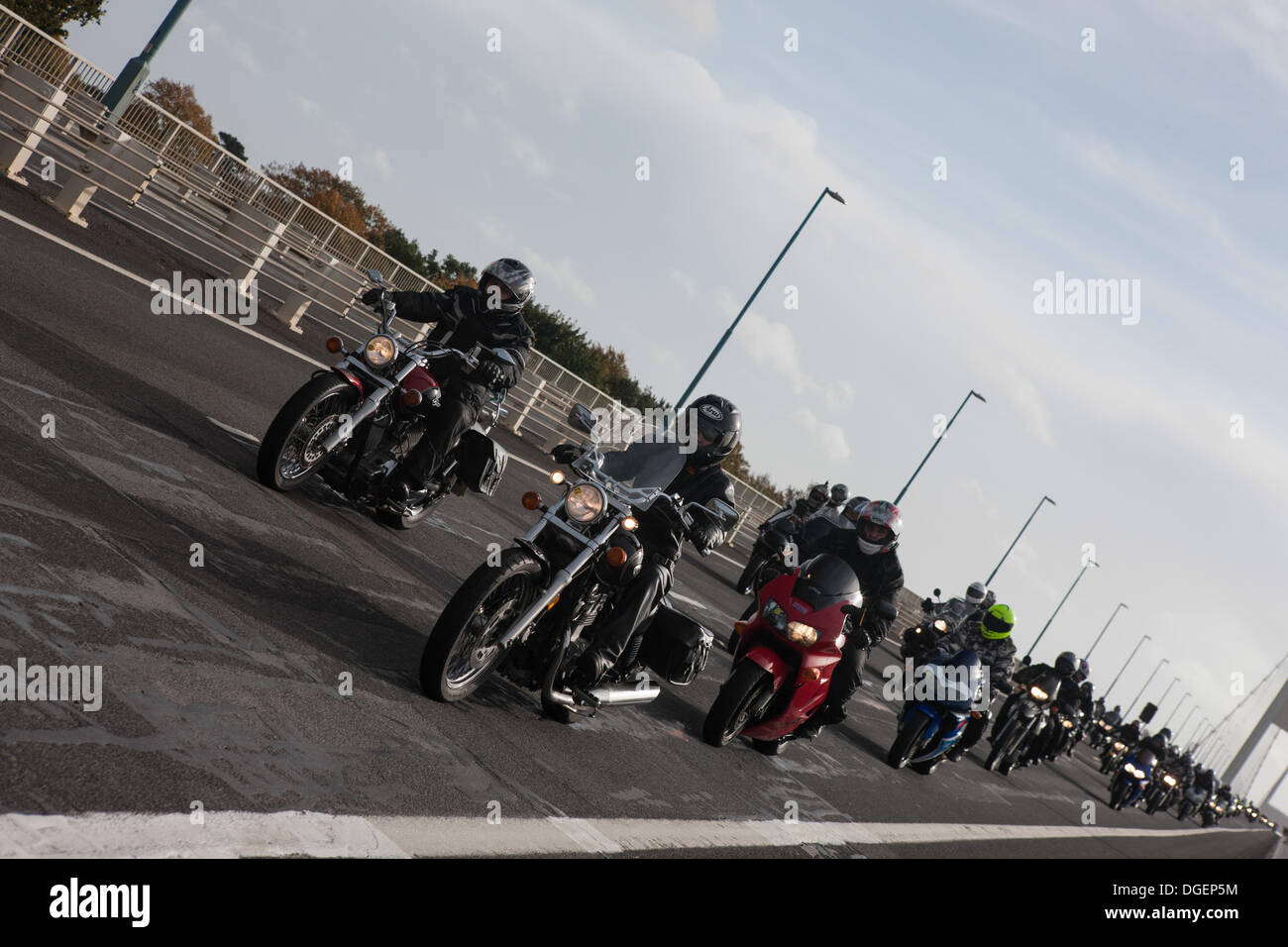 Severn Bridge, UK. 20th Oct, 2013. The Sun always comes out for Hoggin ...